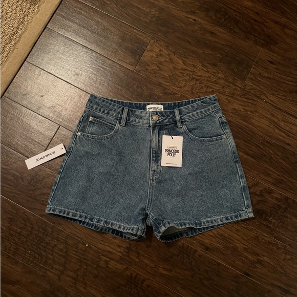 Princess Polly | Shorts | Princess Polly Blue Denim Shorts | Poshmark